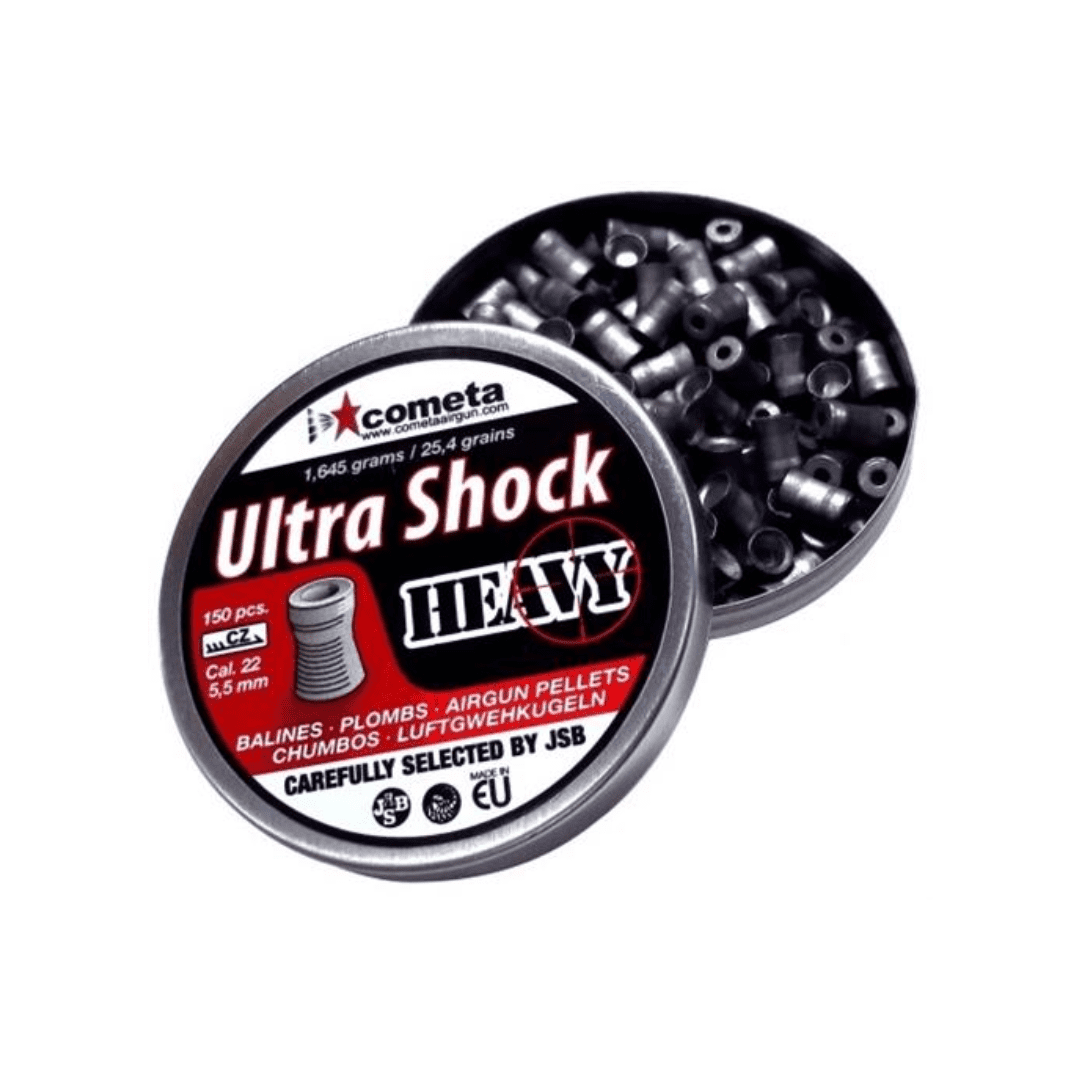 Chumbinho JSB Ultra Shock Heavy 5,5mm 150un: A melhor opção para tiros ...